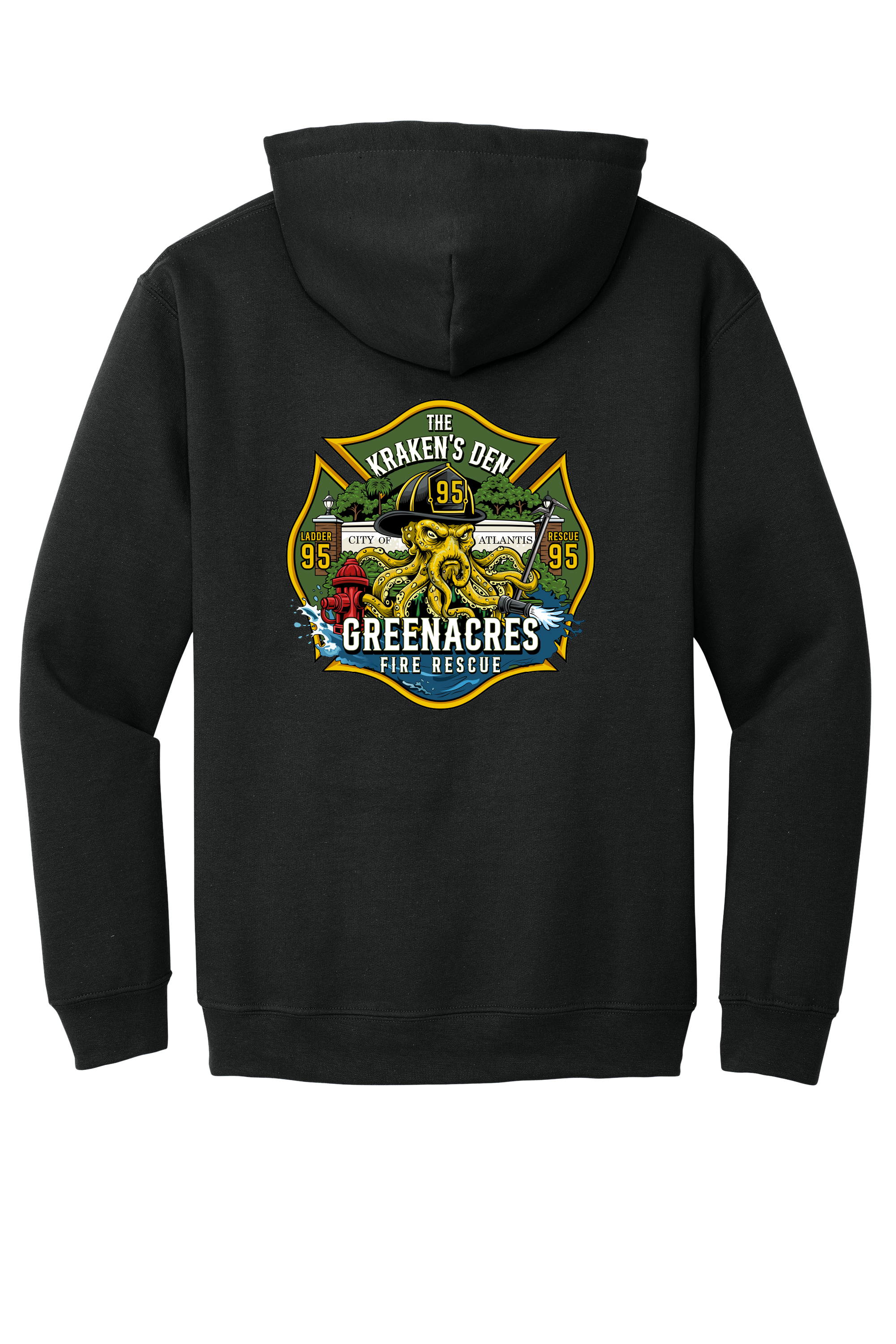 GFR R95 Kraken Black Gildan heavy weight Hoodie with Front Pockets ...